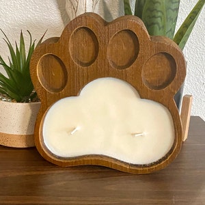 Paw Print Candle | Dog Paw Candle | Dog Candle | Cat Candle | Handmade ...