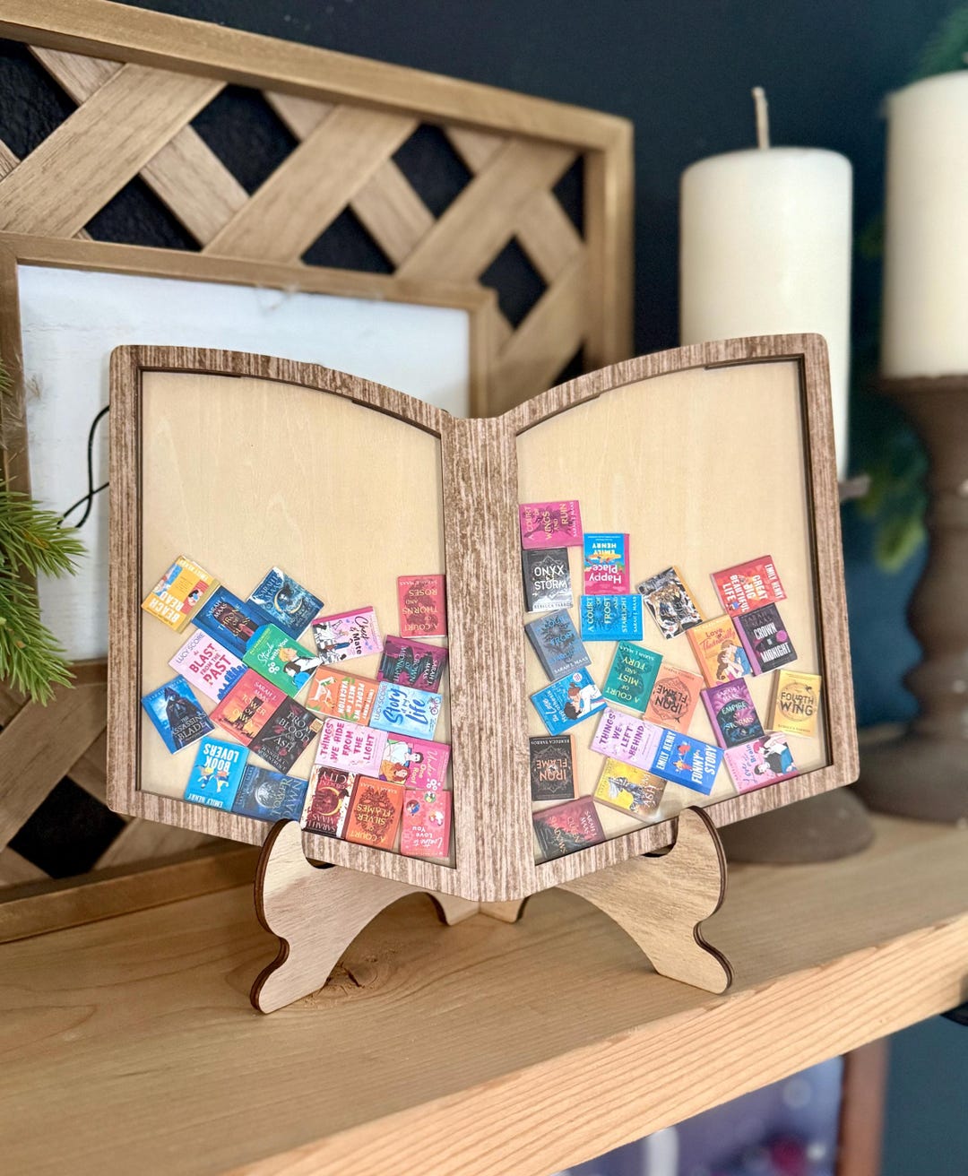 Mini Book Storage | Mini Book Keeper | Mini Book Slide in Shadow Box ...