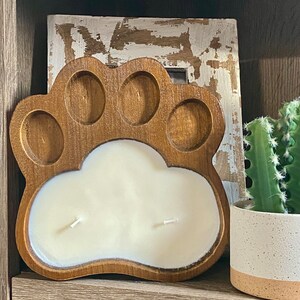 Paw Print Candle | Dog Paw Candle | Dog Candle | Cat Candle | Handmade ...
