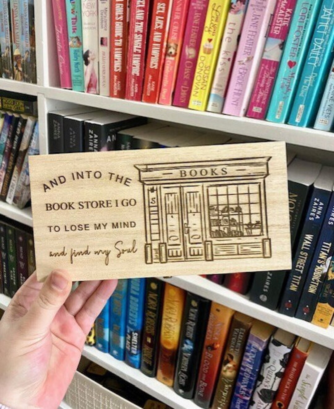 Wooden Bookmark Storage Box | Bookmark Holder | Wooden Book Box ...