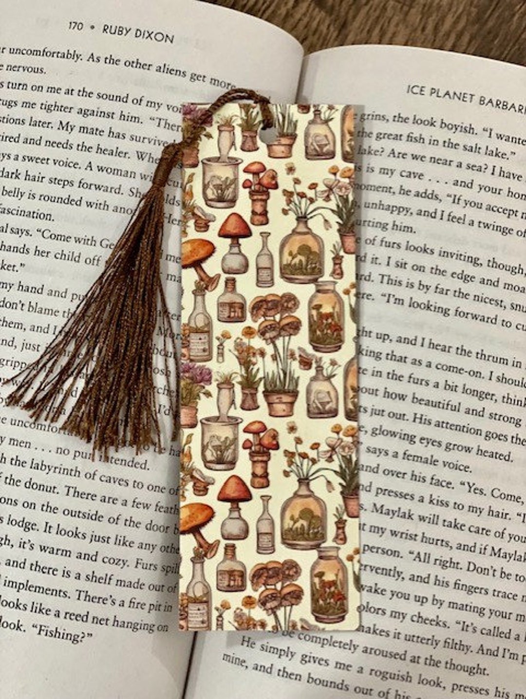 Apothecary Bookmark | Cottage Core Bookmark | Mushroom Bookmark | Boho ...