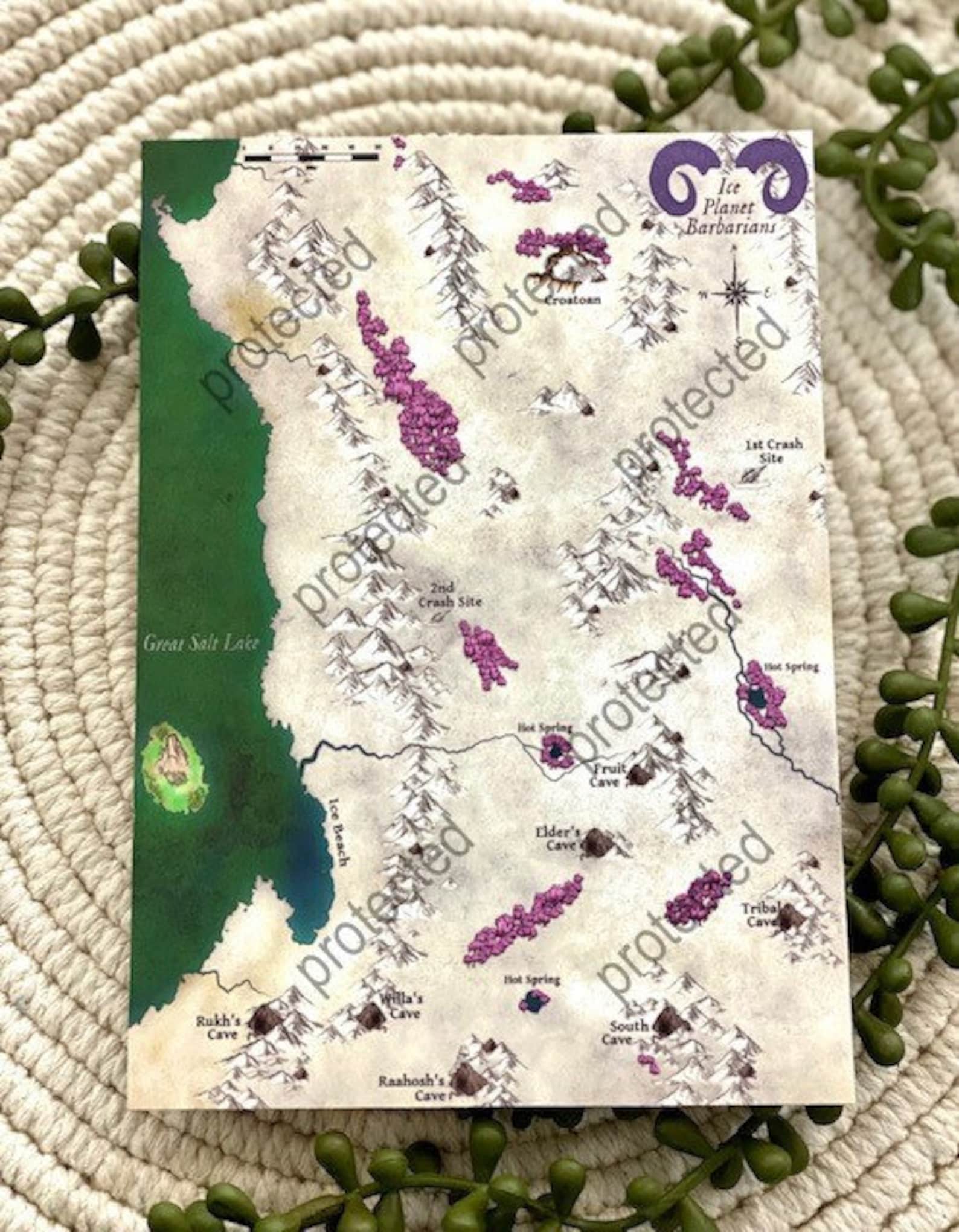 Unofficial Ruby Dixon Ice Planet Barbarians Series Map Ice Planet Map ...