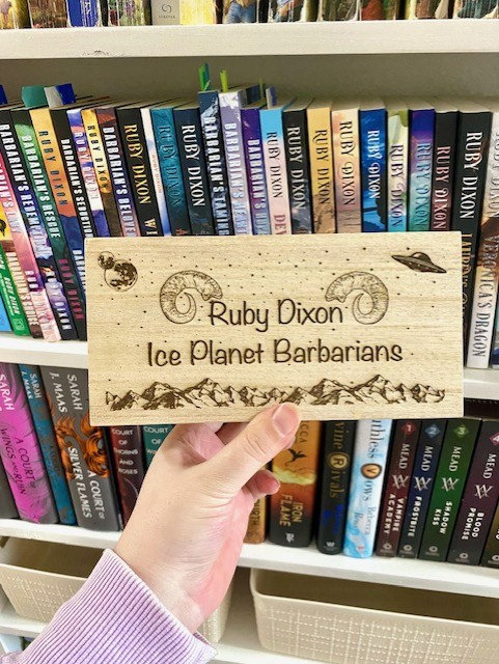 Unofficial Ruby Dixon Custom Engraved Bookmark Storage Box | Ice Planet ...
