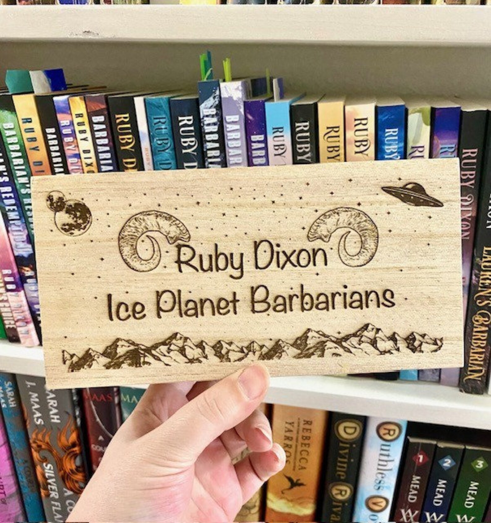 Unofficial Ruby Dixon Custom Engraved Bookmark Storage Box | Ice Planet ...