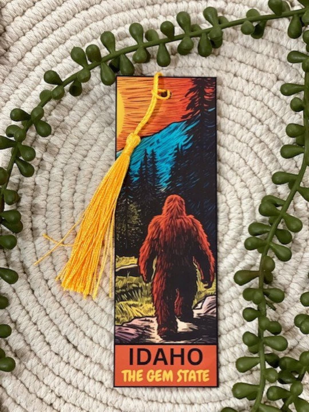 Idaho Bookmark | Sasquatch Bookmark | Bigfoot Bookmark | Idaho Sate ...