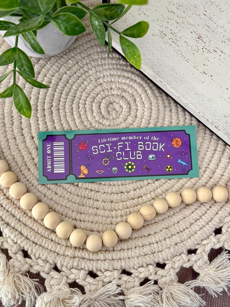 Sci Fi Romance Bookmark | Sci-fi Bookmarks | Reading Bookmark | Books ...