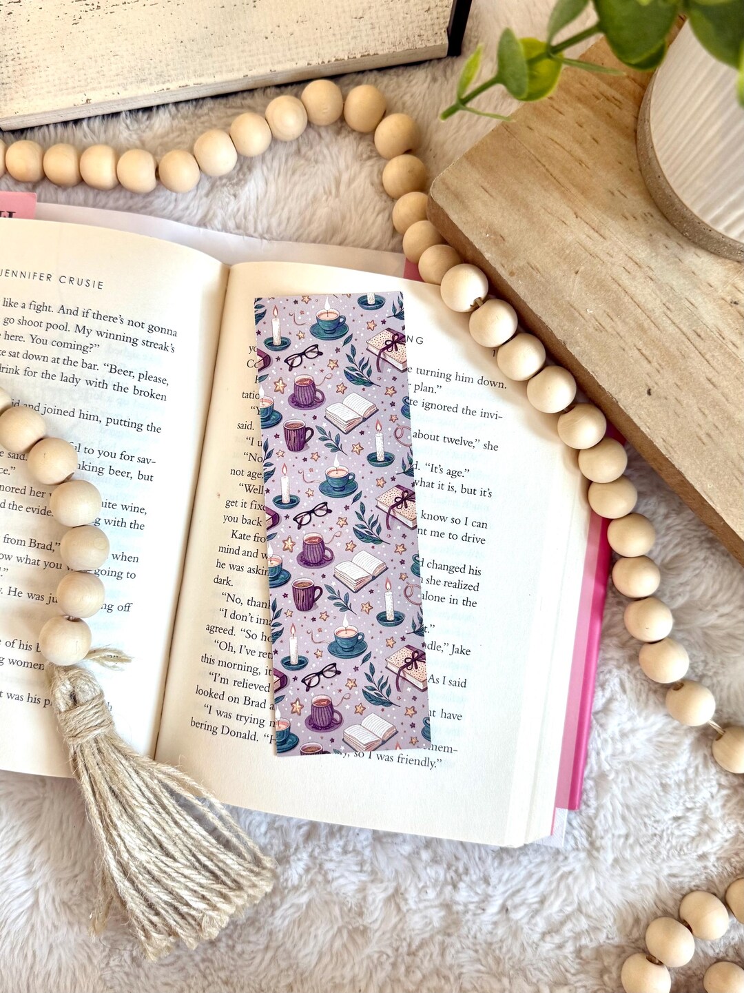 Reading Cozy Bookmark | Romance Bookmark | Bookmark | Bookish Gifts ...
