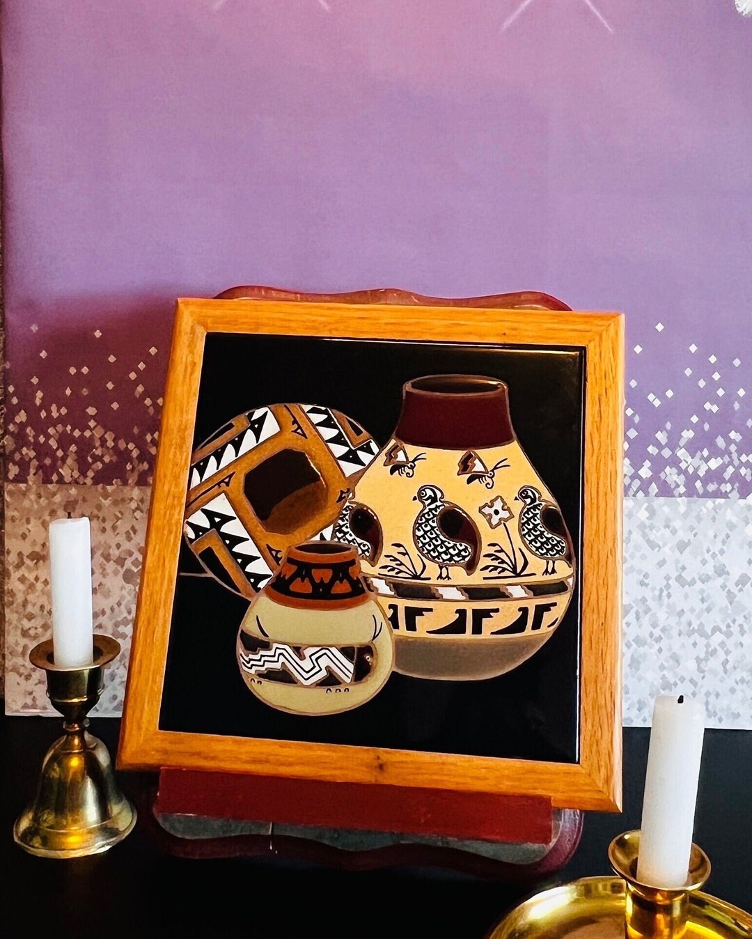 1993 Arius Santa Fe Art Tile, Trio Drums, Trio Gourds - Etsy