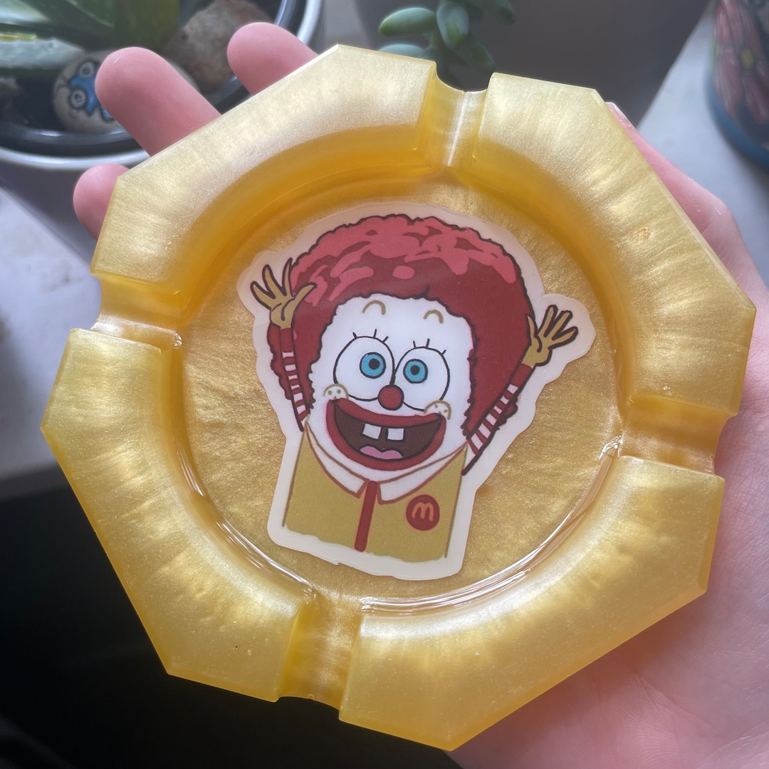 Epoxy Resin Octagon Ash Tray Spongebob & Mcdonald Inspired, Octagon - Etsy