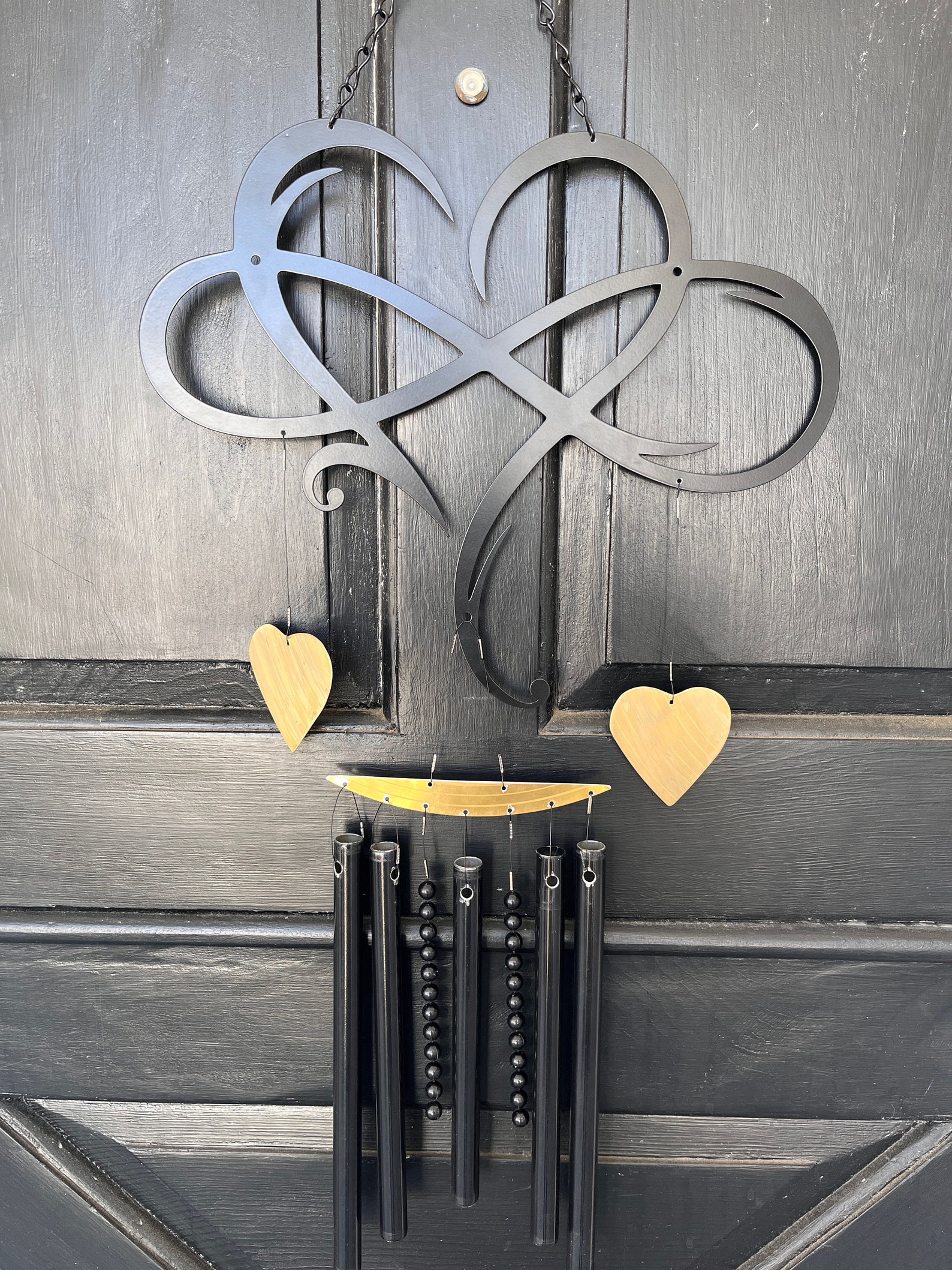 Recycled Cymbal Metal Tribal Music Infinity Heart Love Garden Nature ...