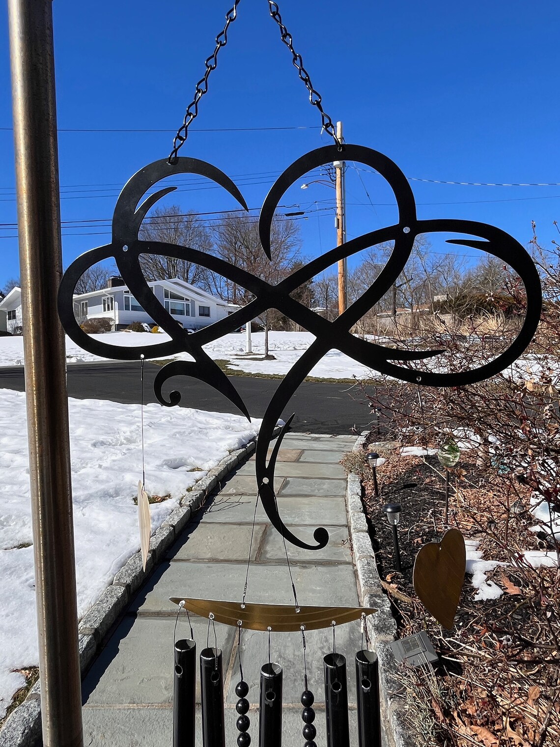 Recycled Cymbal Metal Tribal Music Infinity Heart Love Garden Nature ...