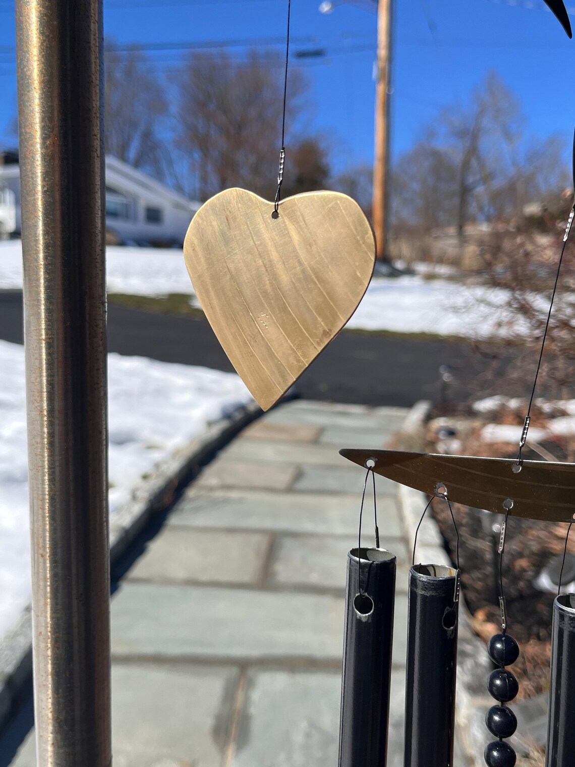 Recycled Cymbal Metal Tribal Music Infinity Heart Love Garden Nature ...