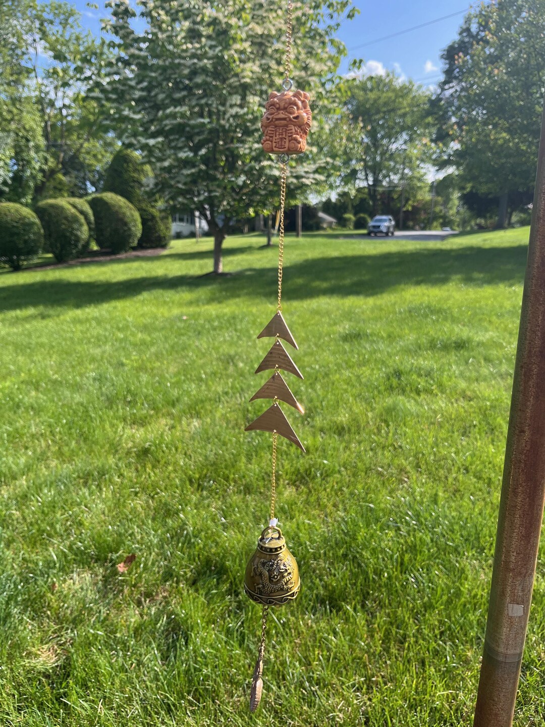 Recycled Cymbal Dragon Wind Chime: Feng Shui, Garden,gift for Musician ...