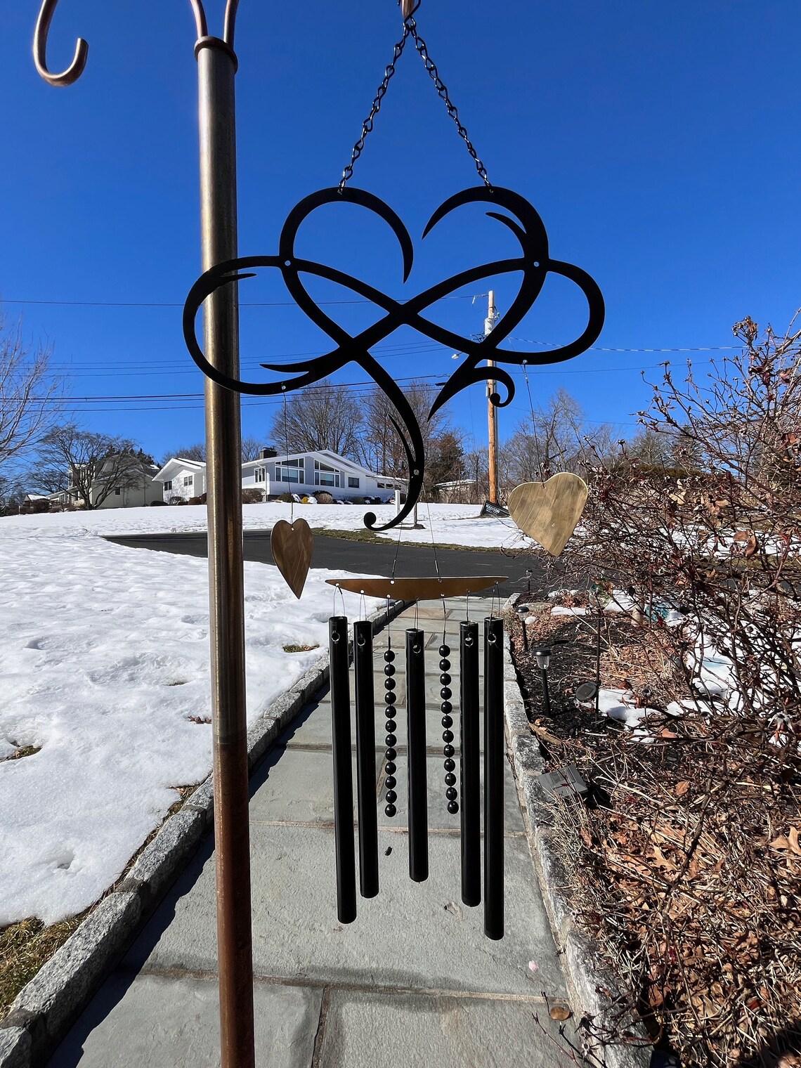 Recycled Cymbal Metal Tribal Music Infinity Heart Love Garden Nature ...