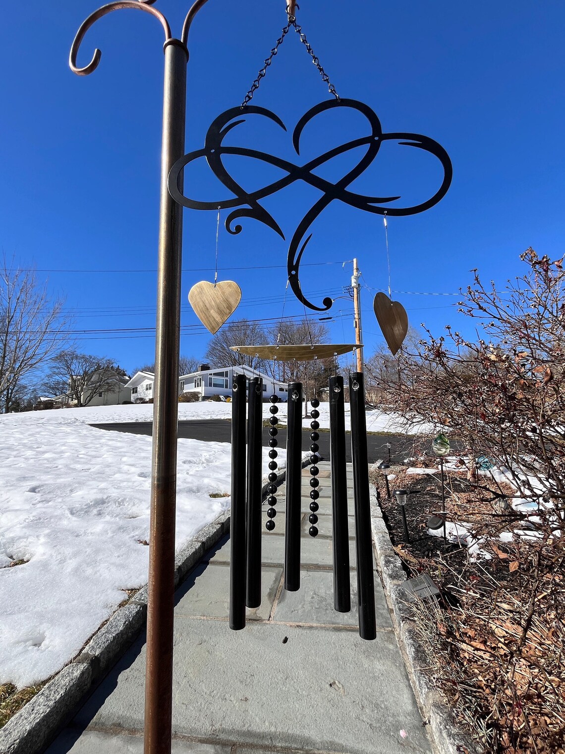 Recycled Cymbal Metal Tribal Music Infinity Heart Love Garden Nature ...