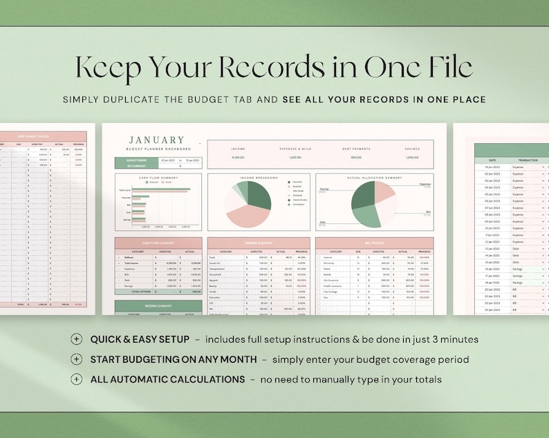 Budget Planner Google Sheets Monthly Budget Spreadsheet Excel Weekly ...