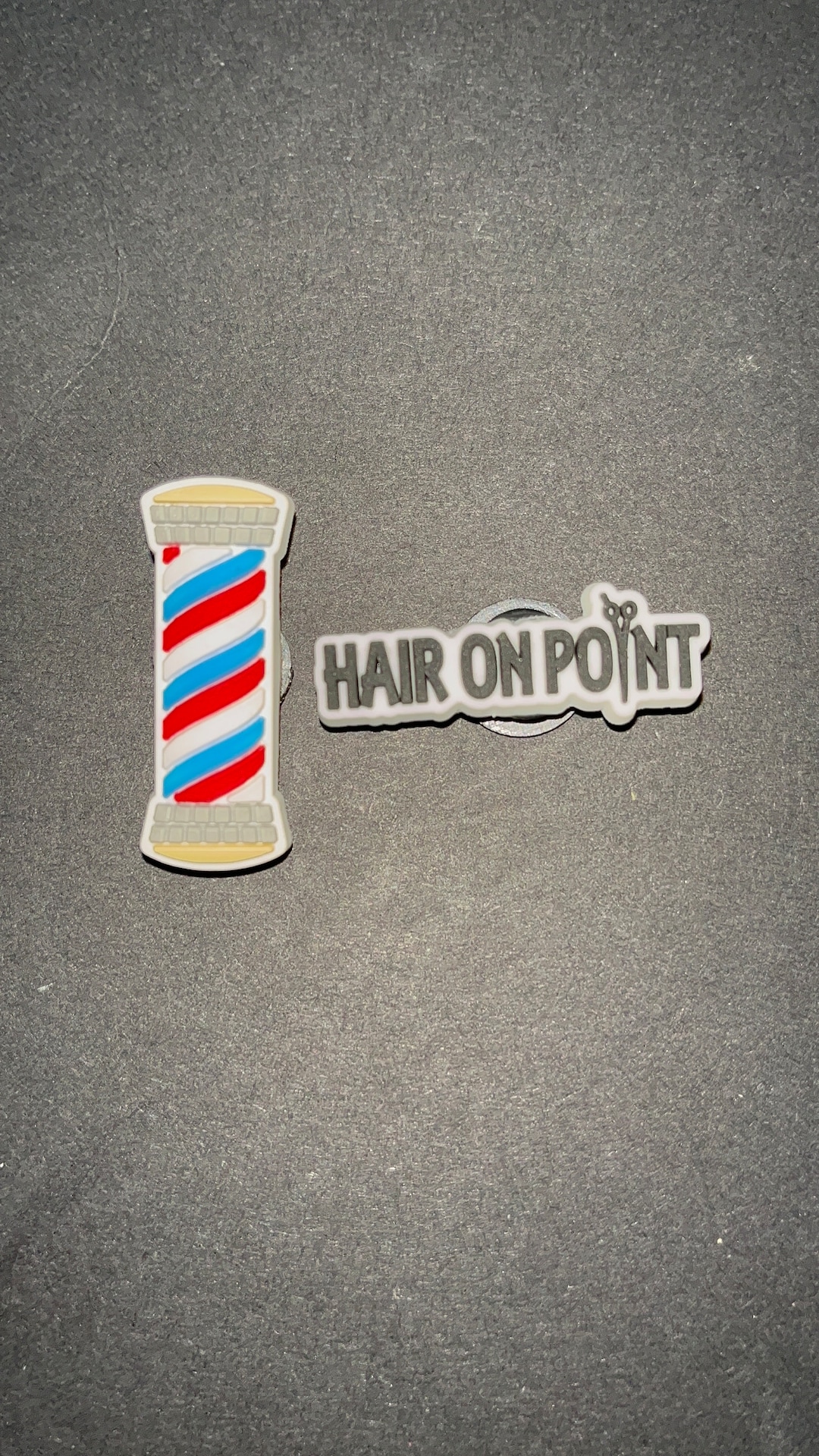 Set of 2 Barber Croc Charms - Etsy