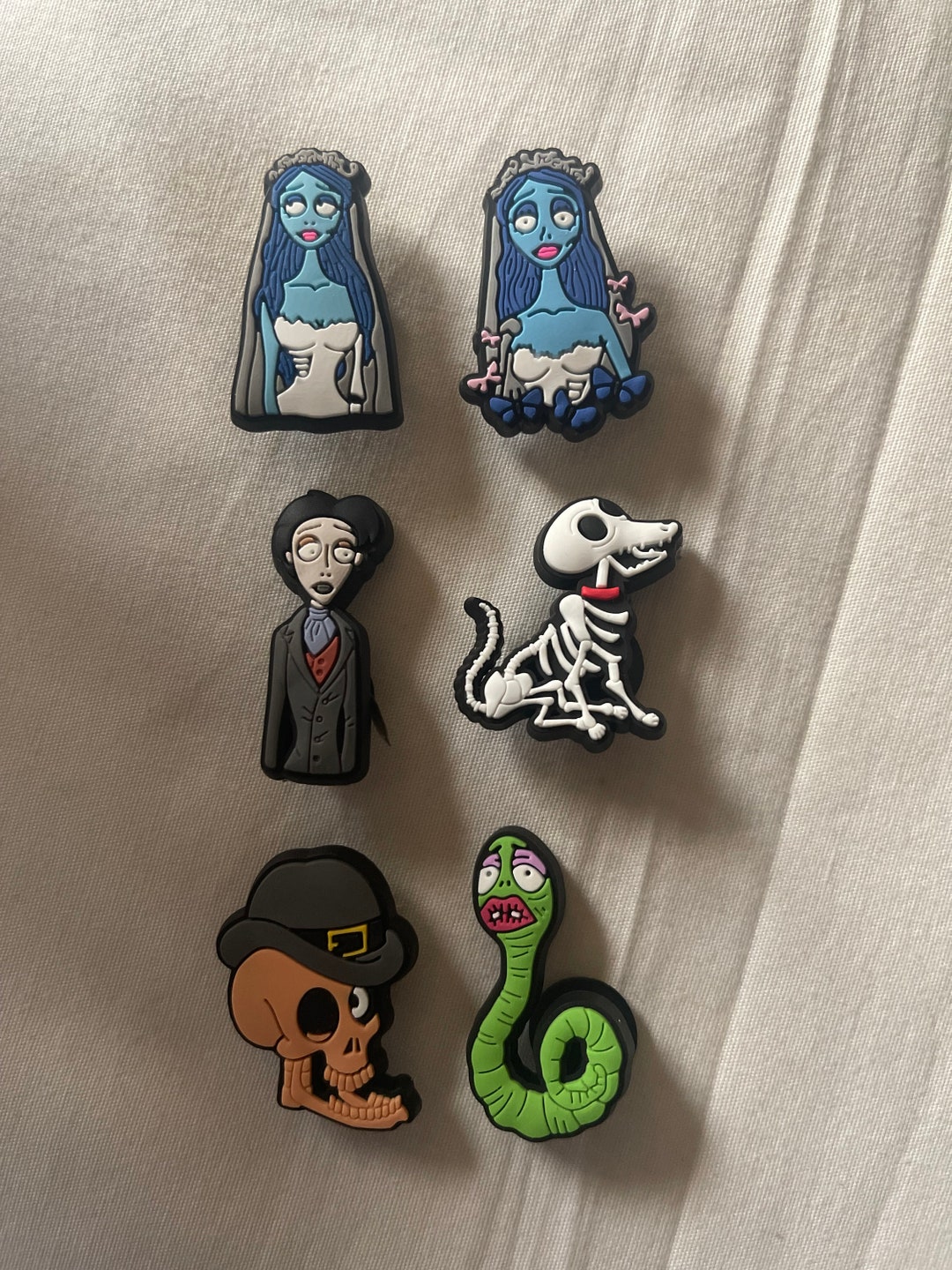 Corpse Bride Croc Charms Set of 6 - Etsy