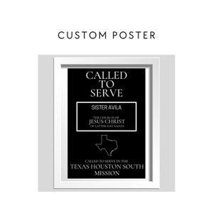 Custom Missionary Name Tag Poster | Missionary Yard Sign | MTC ...