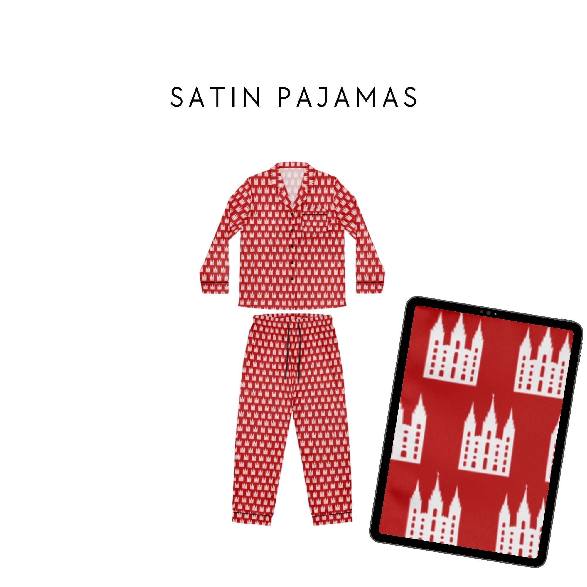 Salt Lake Temple | Women's Satin Pajamas | Sister Missionary Gift | LDS ...