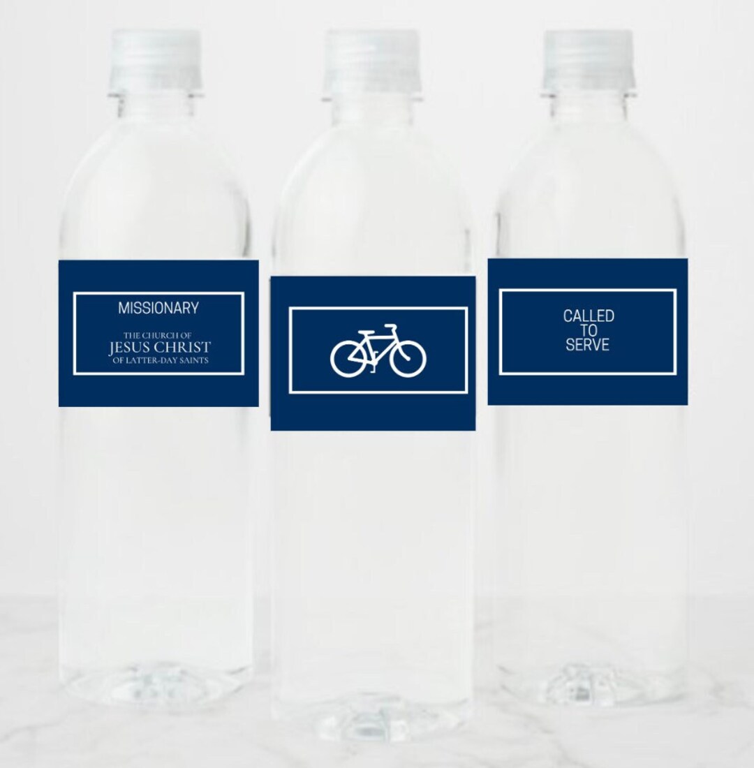 Missionary Water Bottle Labels Water Bottle Printable Label LDS ...