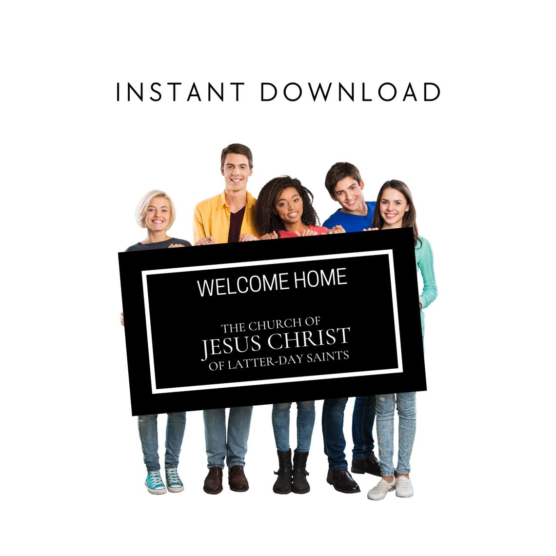 Missionary Welcome Home Sign: Latter-day Saint Homecoming Poster ...