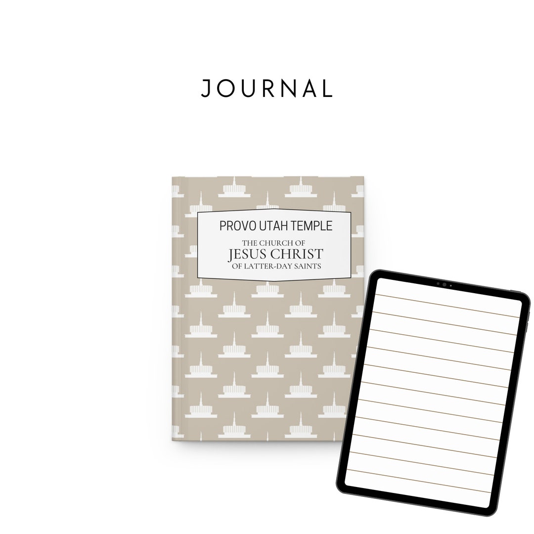 Provo Utah Temple Journal LDS Mission Journal Missionary Gift LDS ...
