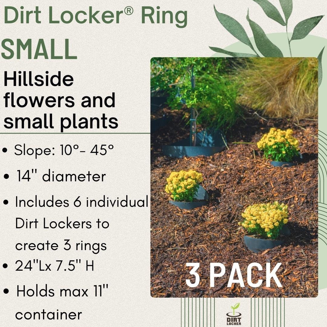 3 PACK SM Dirt Locker® Tree/plant Rings small - Etsy