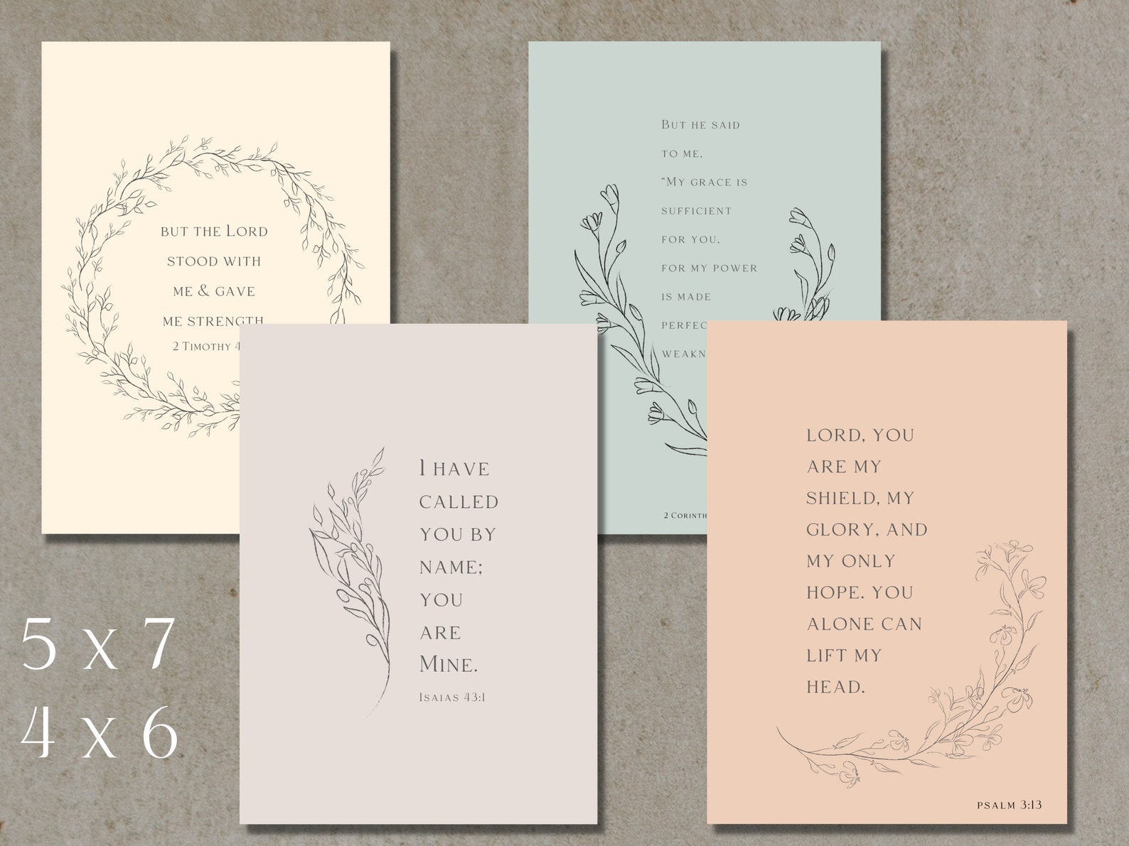 Printable Bible Verse Cards - Etsy