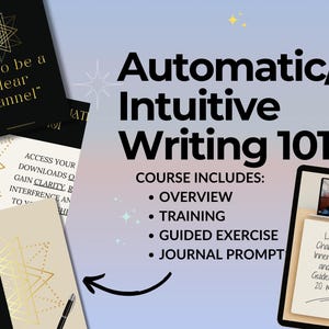 Learn Intuitive / Automatic Writing 101 Tutorial, Lesson, Guided Meditation and Journal! - Etsy