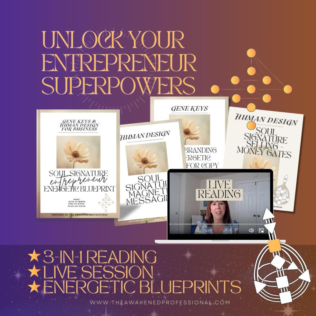 INCLUDES LIVE SESSION- Gene Keys + Human Design Reading to Unlock Your ...