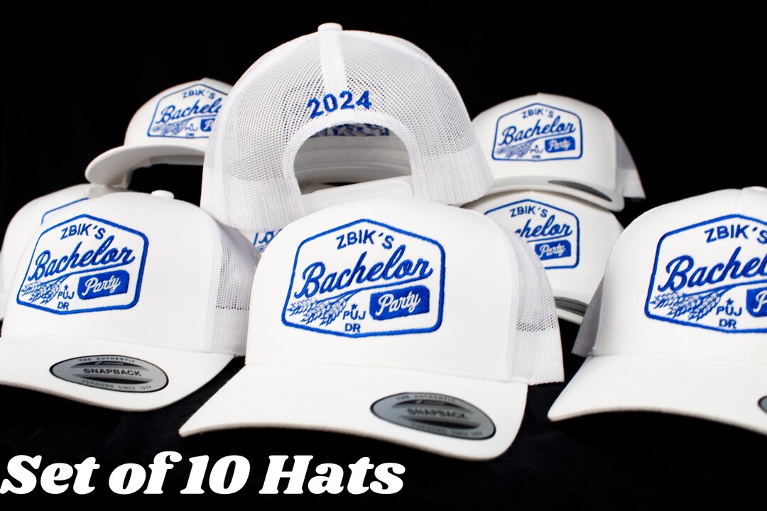 Bachelor Party Hat | Custom Embroidered Yupoong Snapback Hats | Groom ...