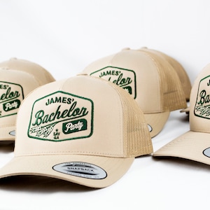 Custom Embroidered Snapback Hats: Bachelor Party Set of 8 - Etsy
