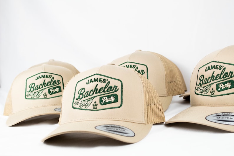 Bachelor Party Hat | Custom Embroidered Yupoong Snapback Hats | Groom ...
