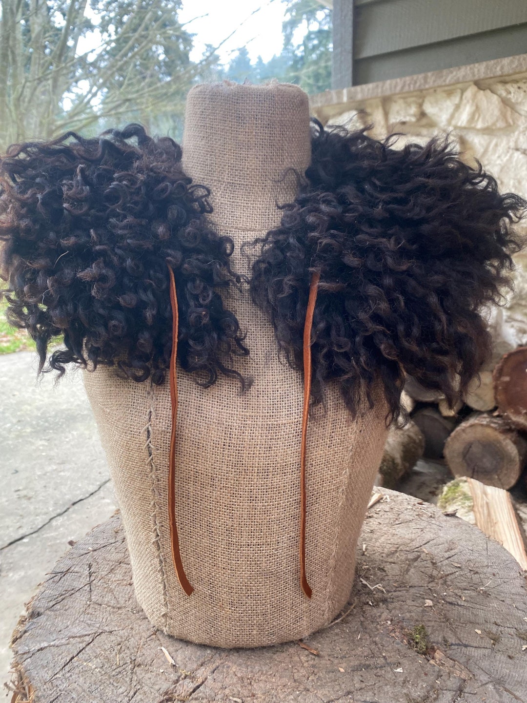 Sheepskin Collar Curly - Etsy