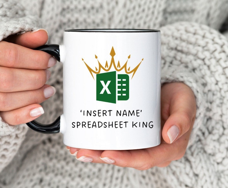 Spreadsheet King Mug Spreadsheet Queen Mug Excel - Etsy