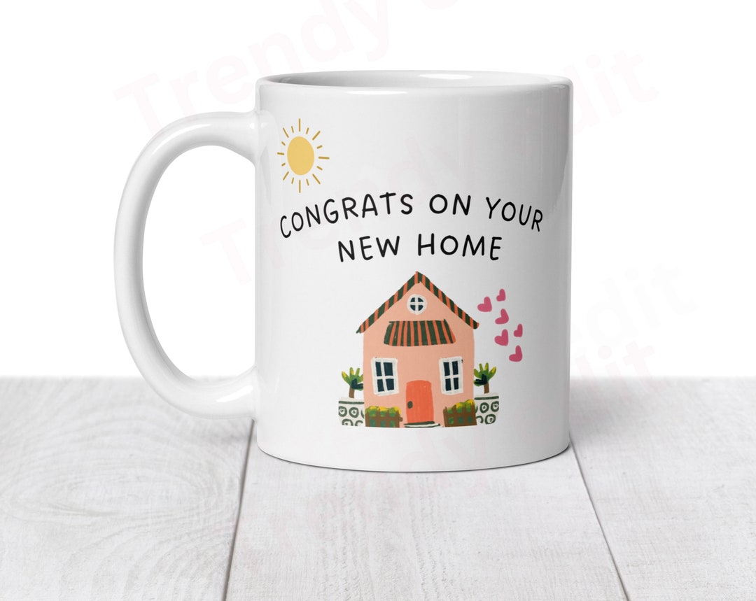 Congrats on Your New Home Mug. New House Mug. New House Gift. New Home ...
