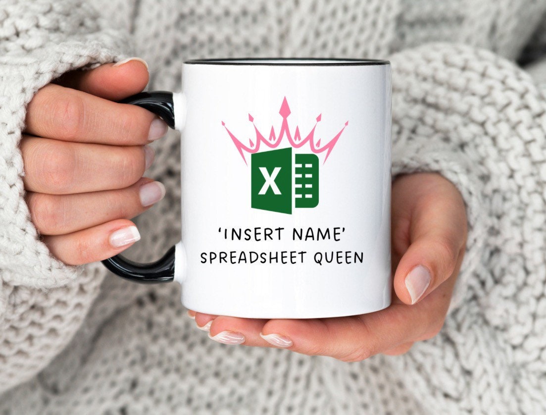 Spreadsheet King Mug Spreadsheet Queen Mug Excel - Etsy