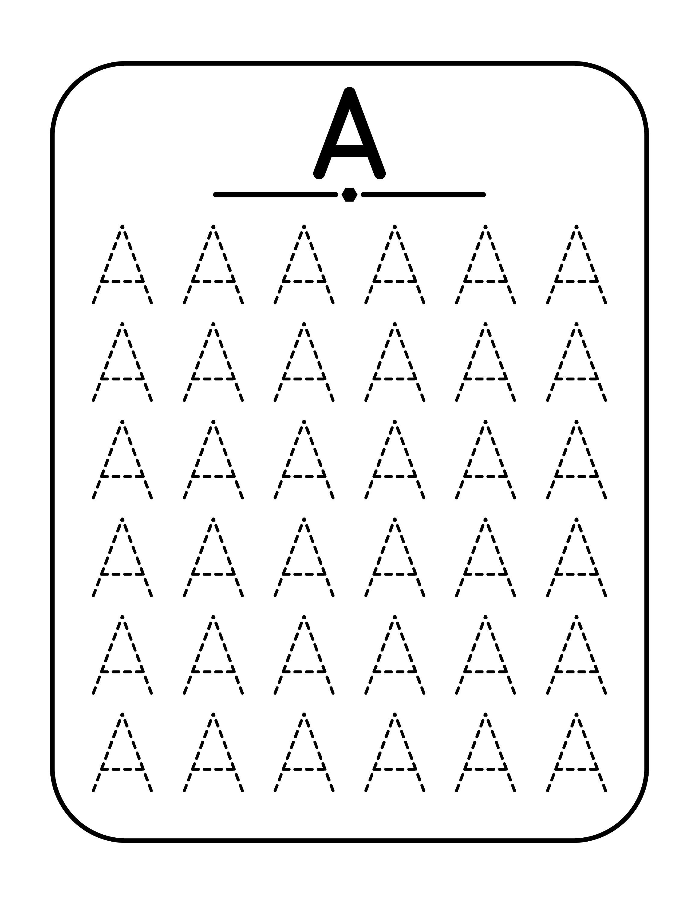 Printable Alphabet Letters and Number Tracing Worksheets, Pre-k to ...