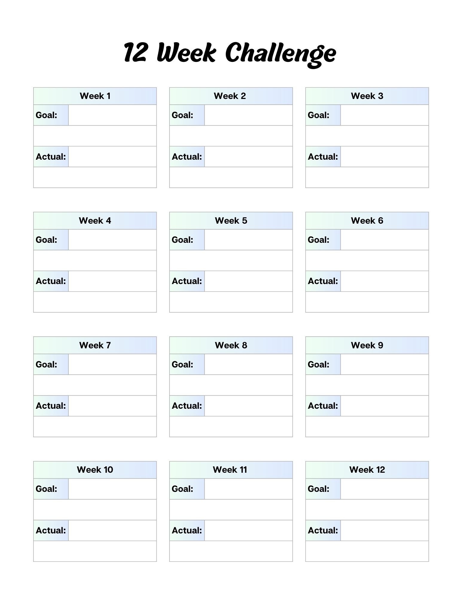 Complete 2024 Workout and Weight Loss Goal Planner, 21 Page Digital ...