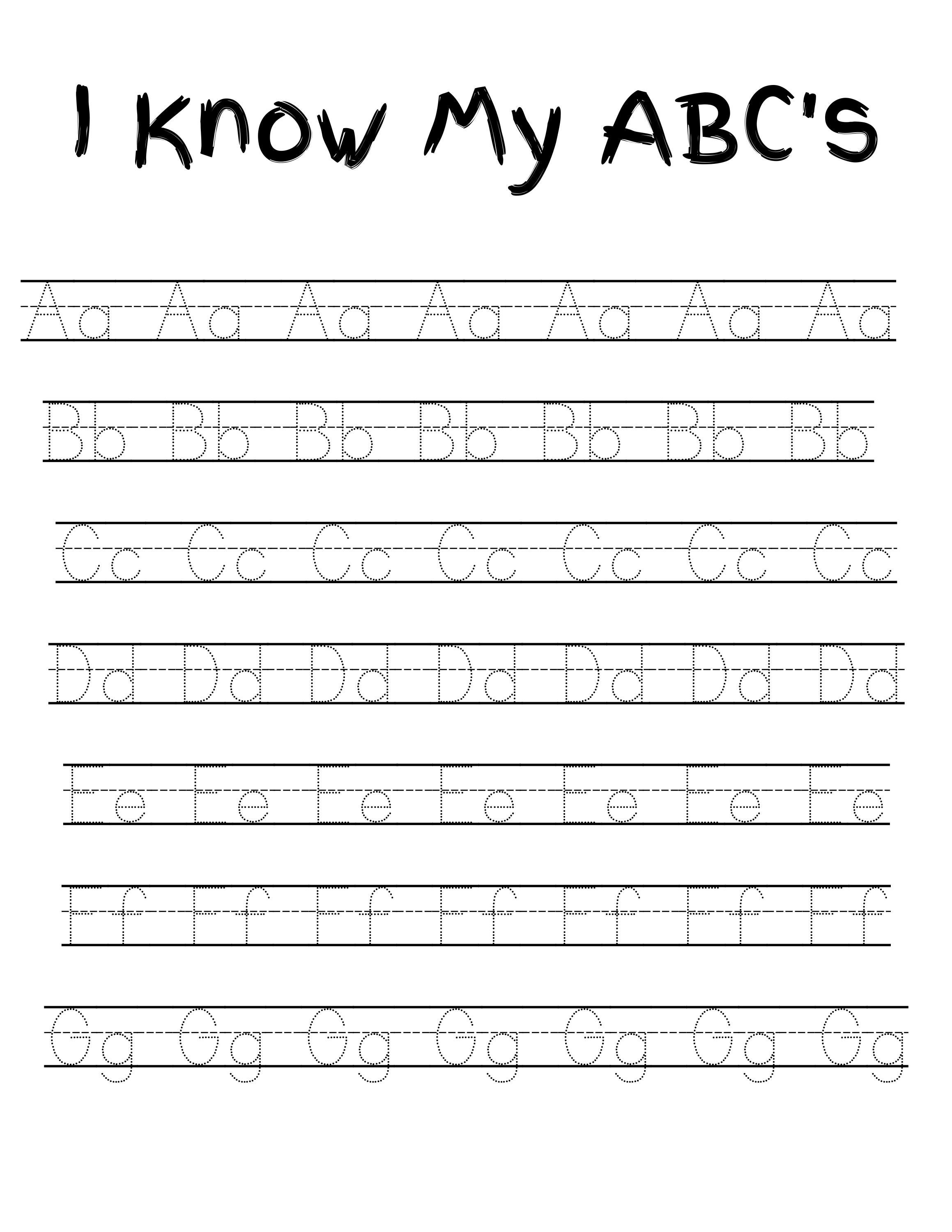ABC Tracing Letter Writing Worksheets for Preschool and - Etsy
