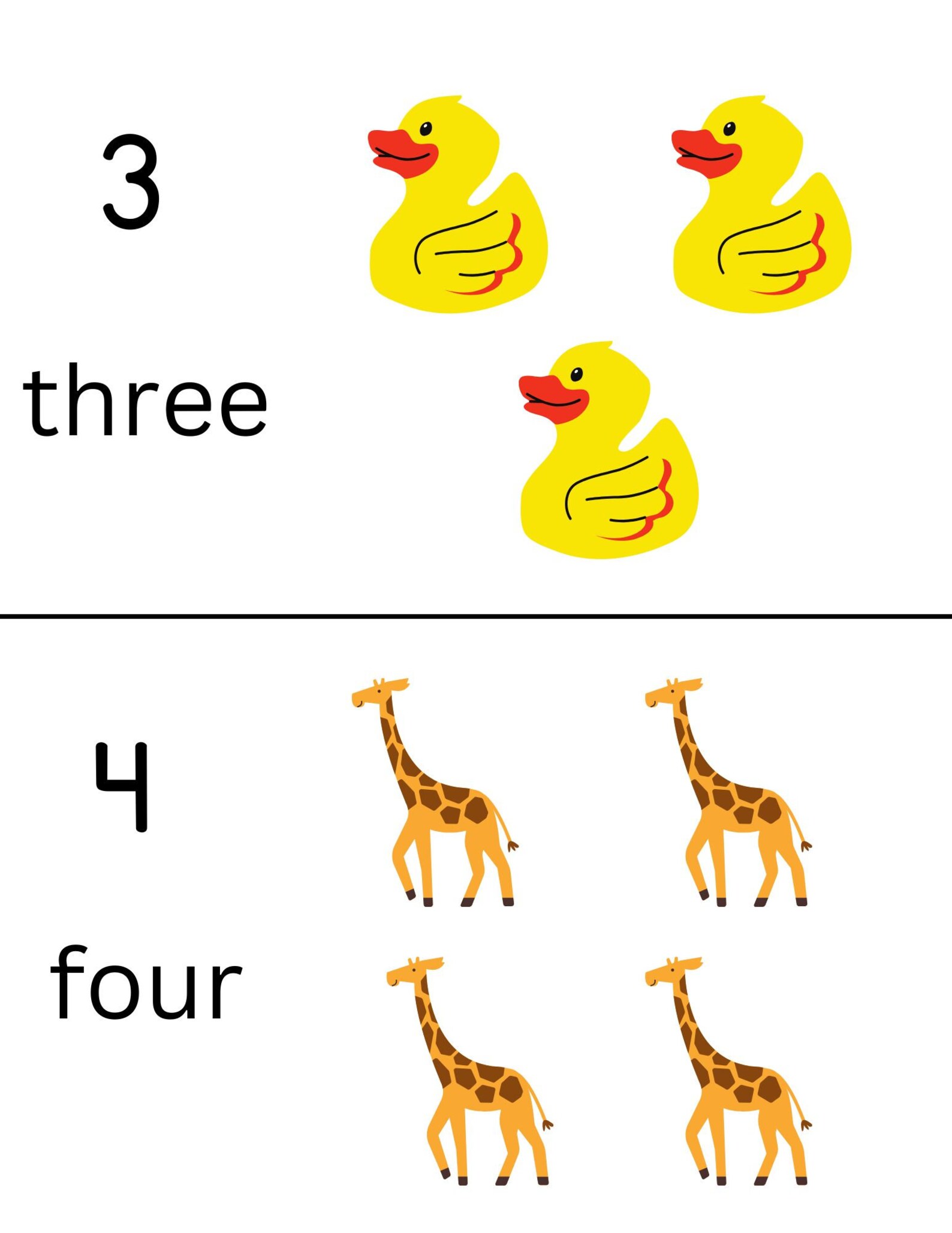 Printable Flashcards for Numbers 1 10, Learn Numbers 1 10 for Pre-k to ...