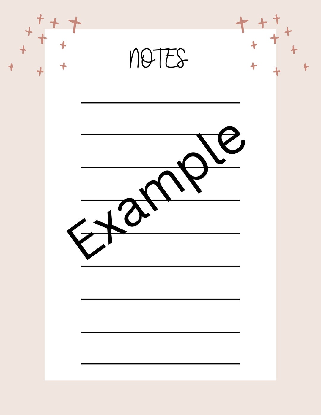 Printable Notes Worksheet, Daily Notes, Printable to Do List, Printable ...