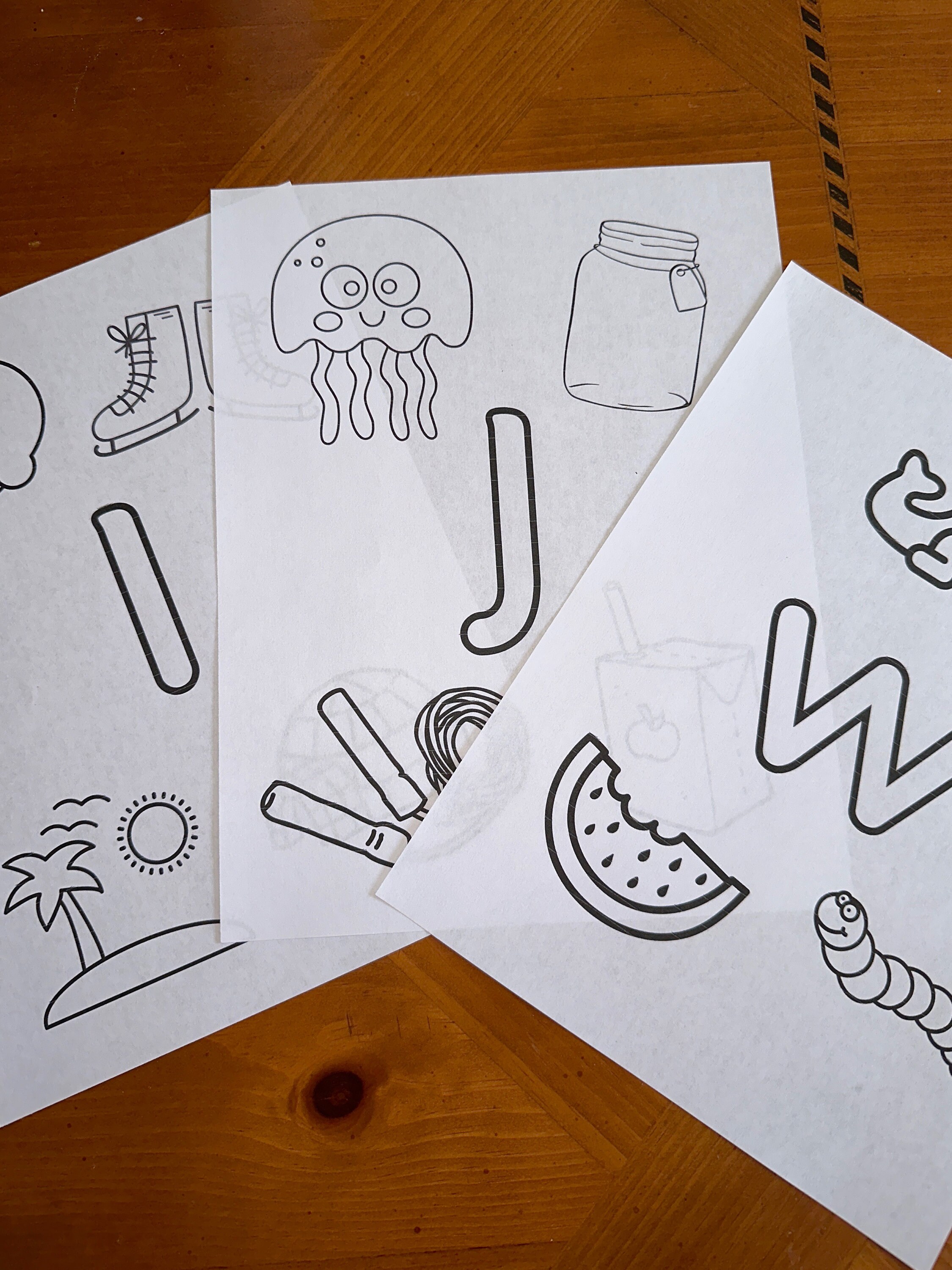 Printable A-Z Coloring Pages for Preschoolers, Learning Worksheets ...