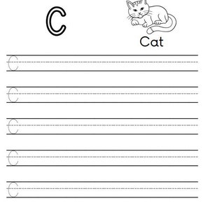 Printable Letter Writing Practice, Learn to Write the Alphabet, ABC ...