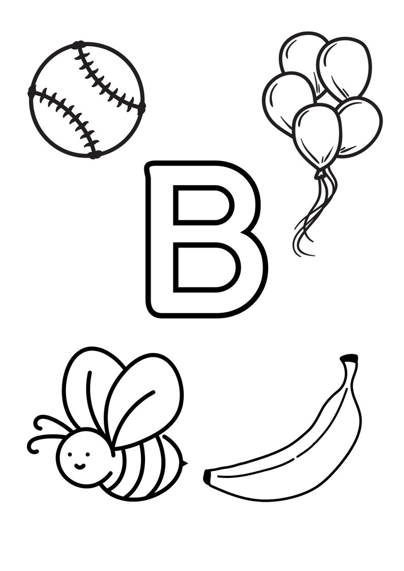 Printable A-Z Coloring Pages for Preschoolers, Learning Worksheets ...