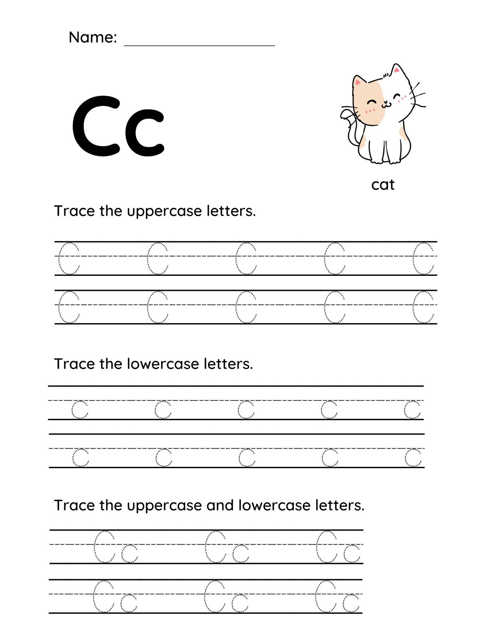 Printable Alphabet Tracing With Lowercase And Uppercase Letters printable-alphabet-tracing-with-lowercase-and-uppercase-letters