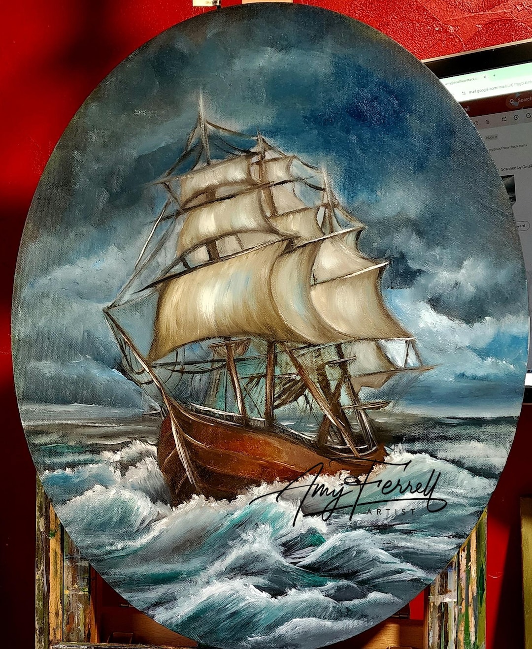 Nautical Decor, Sea Themed Painting, Ship Art - Etsy