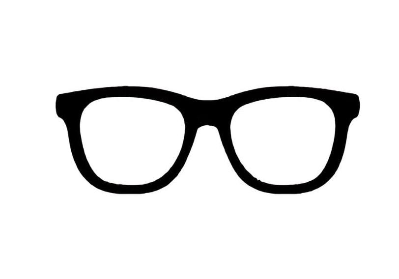 Paper Eyeglasses, Eyeglasses Die Cuts, Eyeglasses Cut Outs, Eyeglasses ...