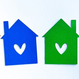 24 House Die Cuts House Cut Outs House Paper Shape Cut Out - Etsy